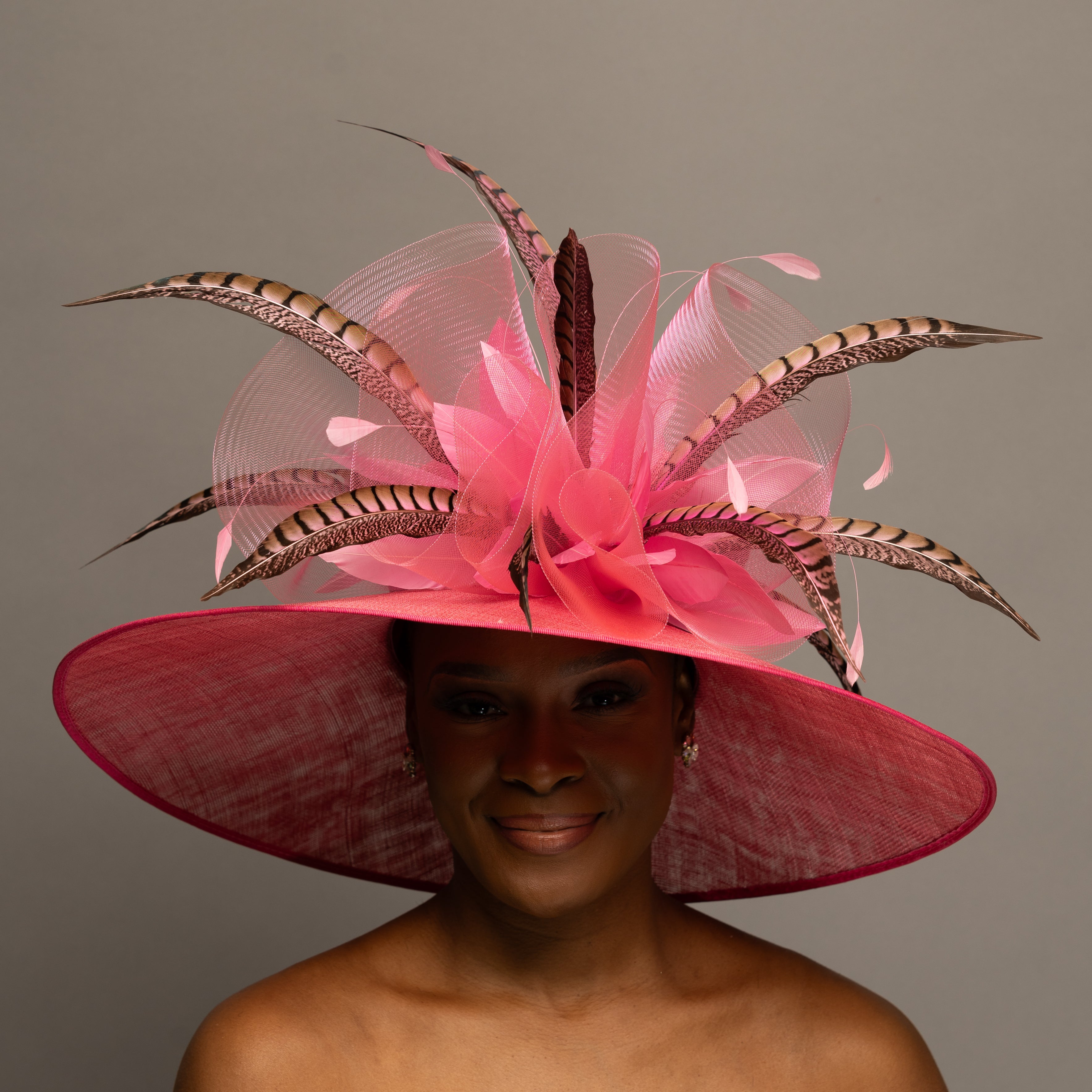 Stylish Kentucky Derby hats made by The Hat Girls in Louisville, Kentucky