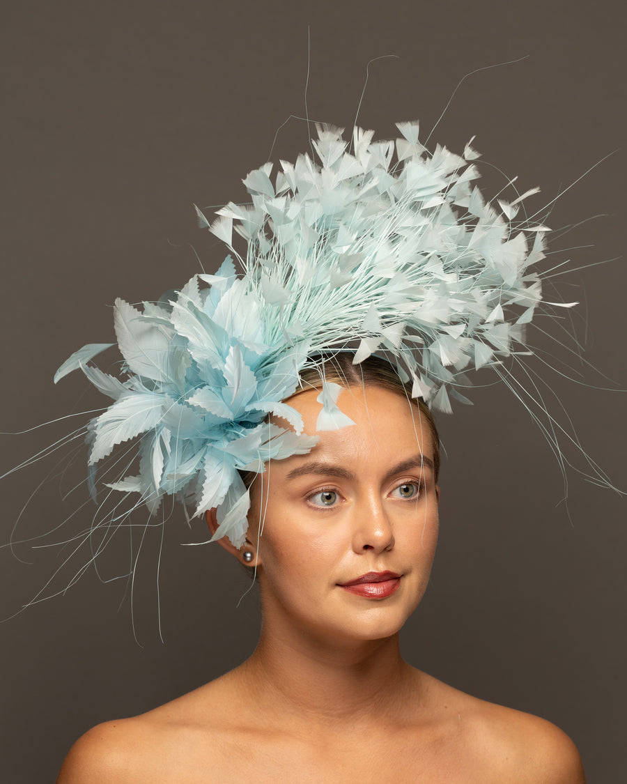 Poppy Feather Fascinator Hat | Elegant Floral Headpiece – The Hat Girls