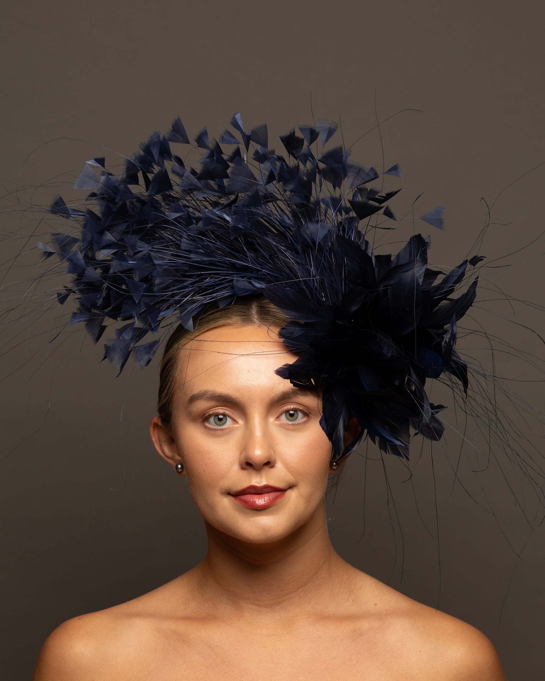 Poppy Feather Fascinator Hat | Elegant Floral Headpiece – The Hat Girls