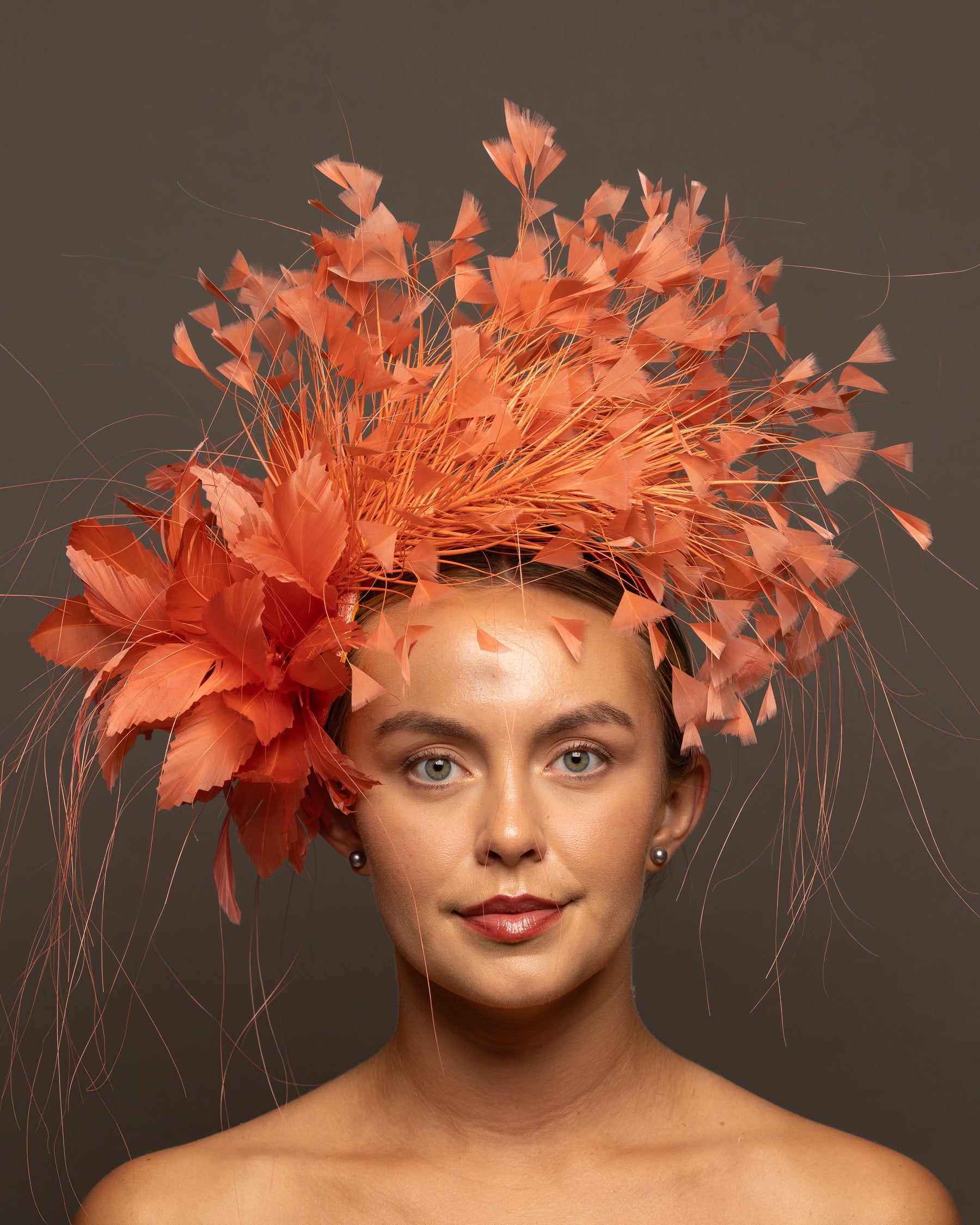 Poppy Feather Fascinator Hat | Elegant Floral Headpiece – The Hat Girls
