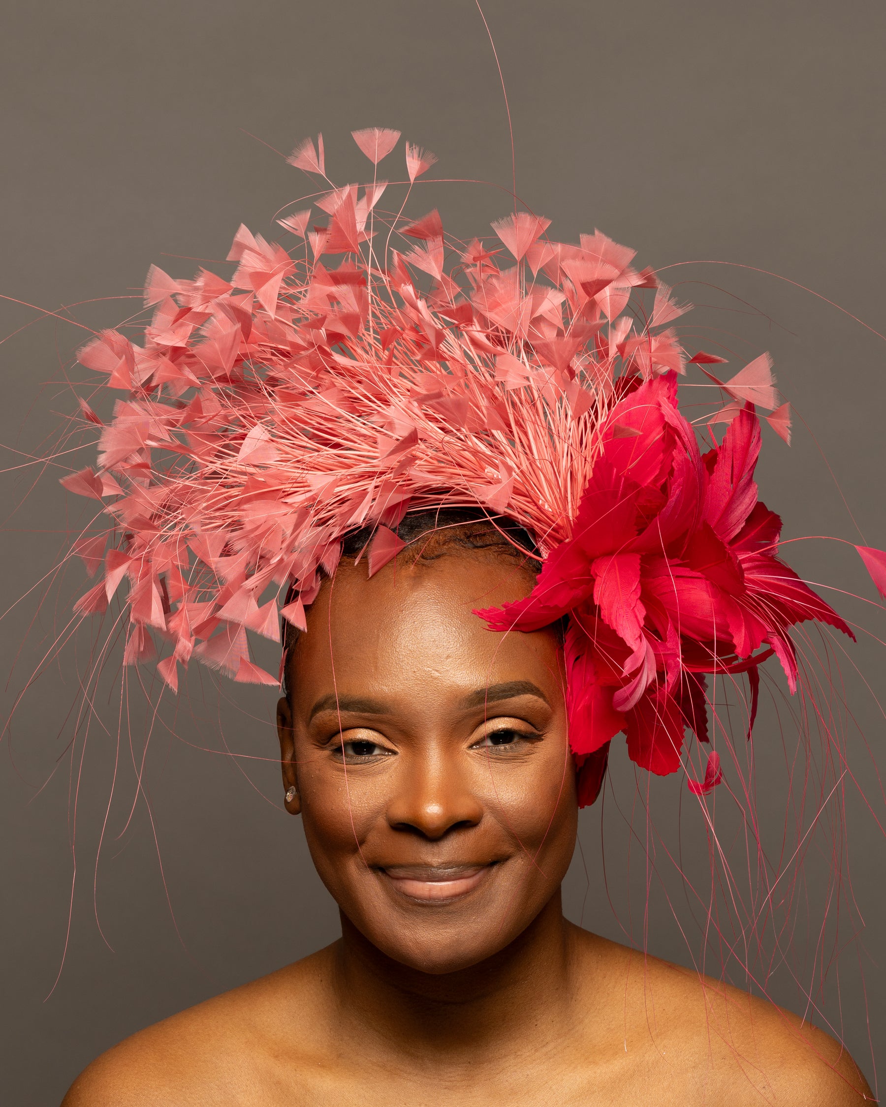 Poppy Feather Fascinator Hat | Elegant Floral Headpiece – The Hat Girls