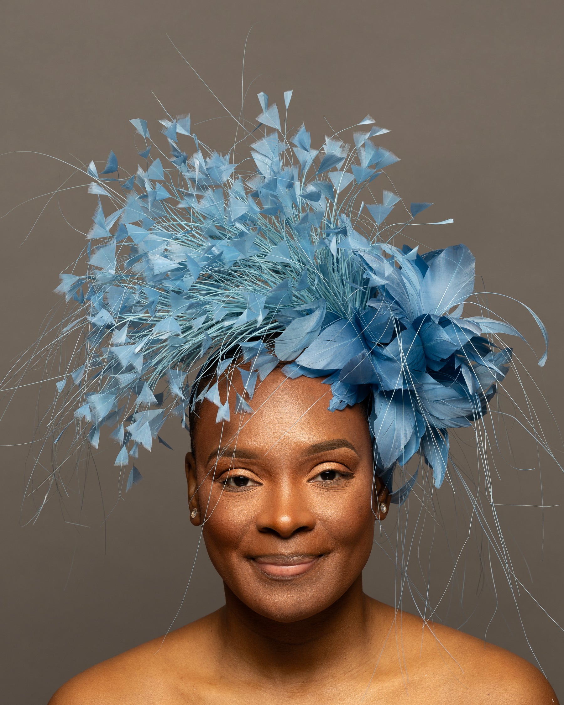 Poppy Feather Fascinator Hat | Elegant Floral Headpiece – The Hat Girls